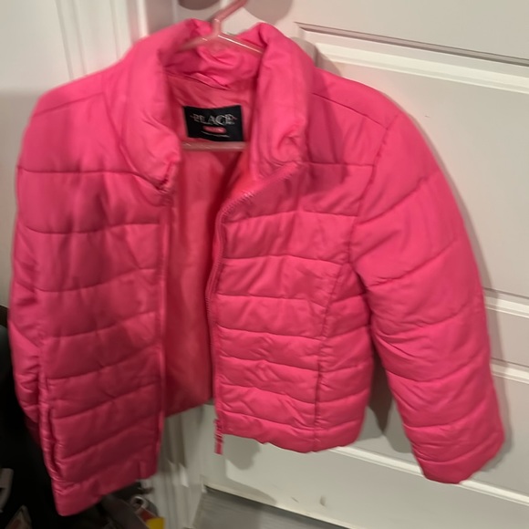The Children's Place | Jackets & Coats | Barbie Pink Light Puffer Coat ...